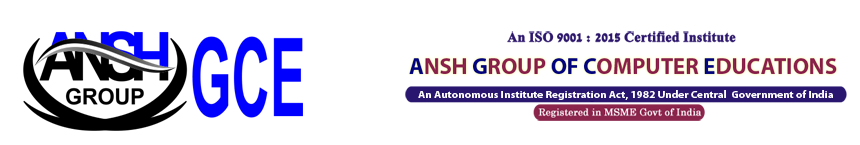 Welcome to ANSH GROUP OF COMPUTER EDUCATIONS.